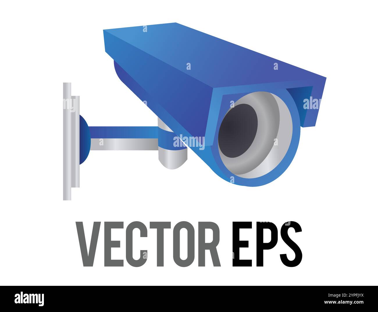 Gradient blue, silver urbanprotective and safety cctv recording camera ...