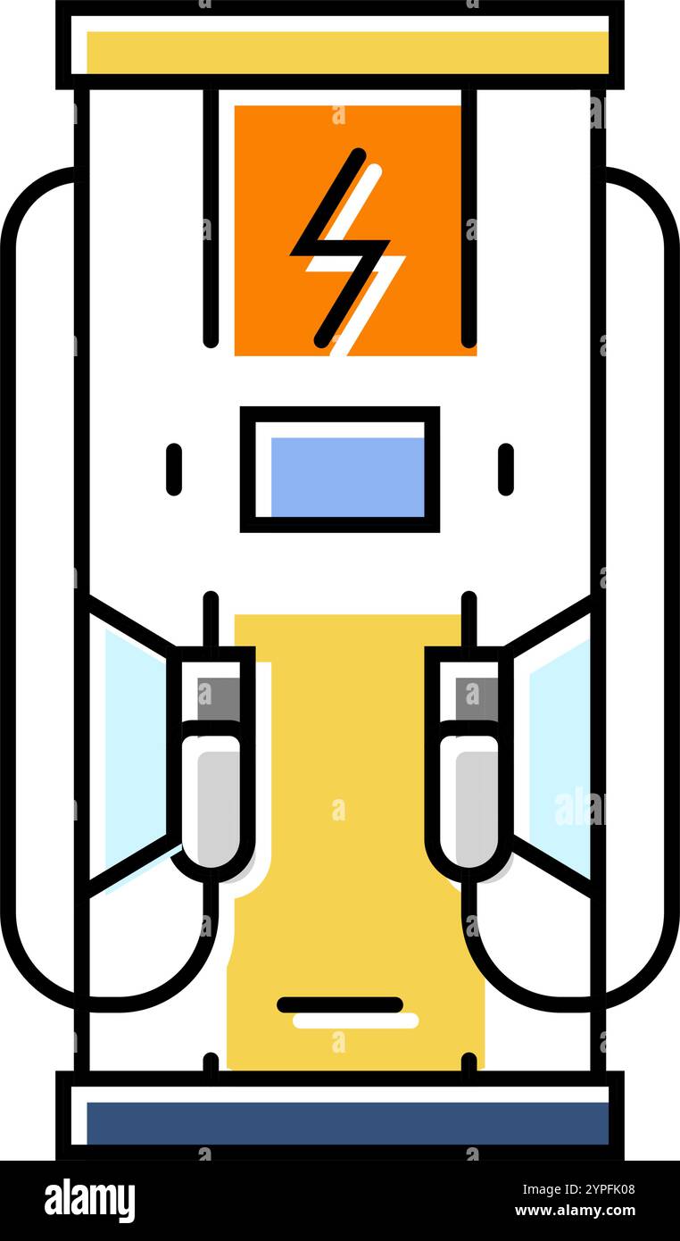 charging station energy color icon vector illustration Stock Vector ...