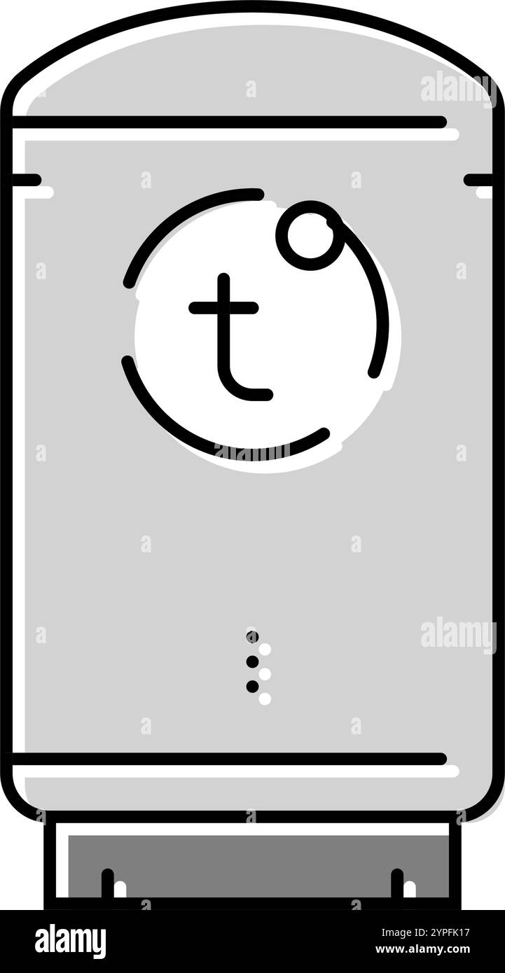 thermal storage energy color icon vector illustration Stock Vector ...