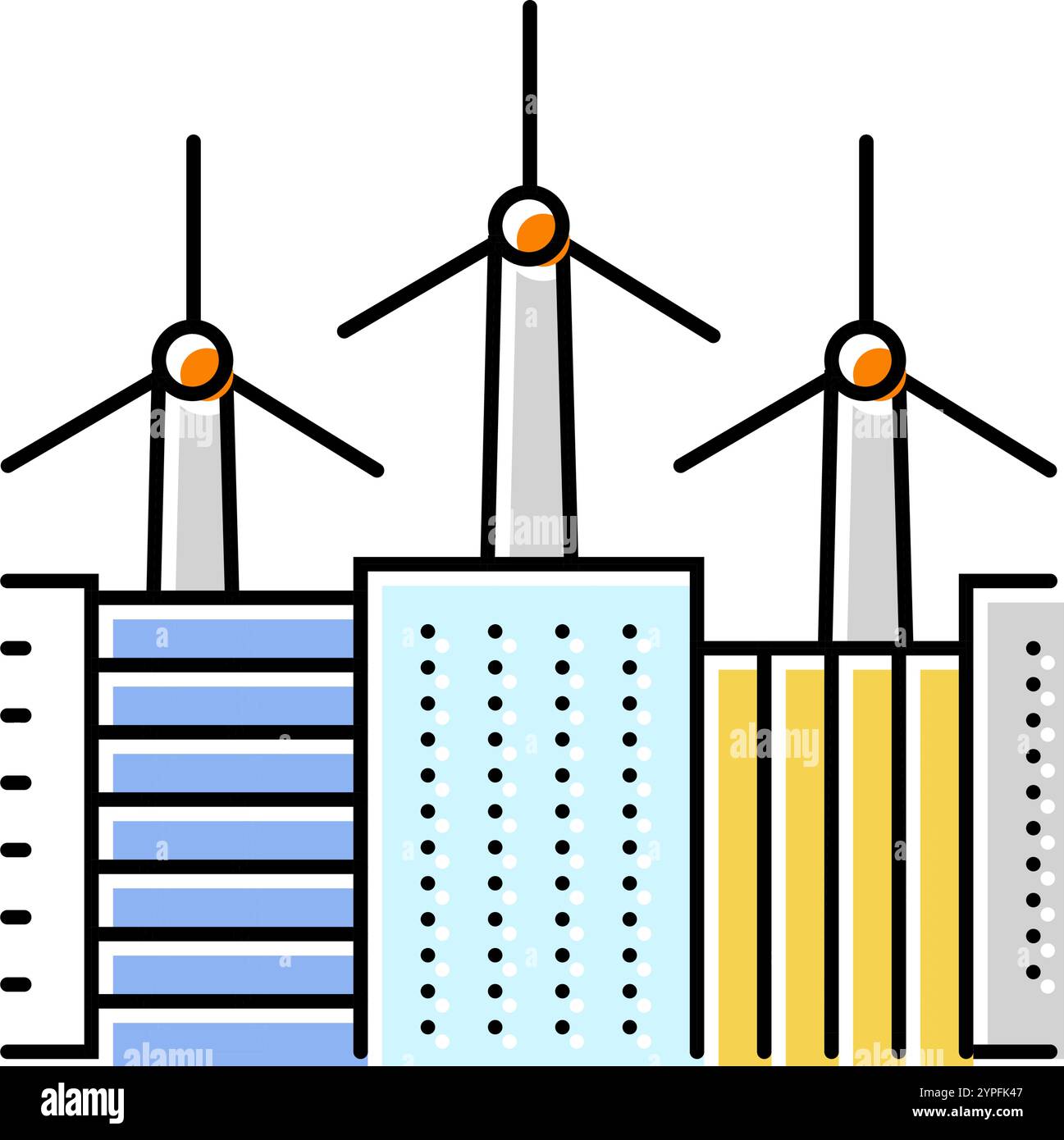 smart grid energy color icon vector illustration Stock Vector Image ...