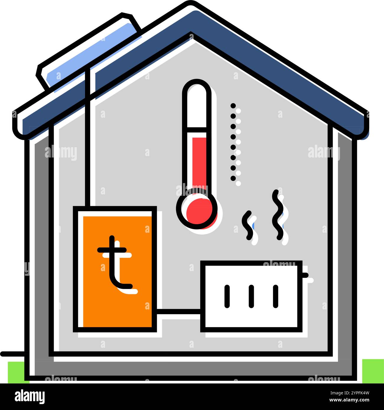 heat storage energy color icon vector illustration Stock Vector Image ...