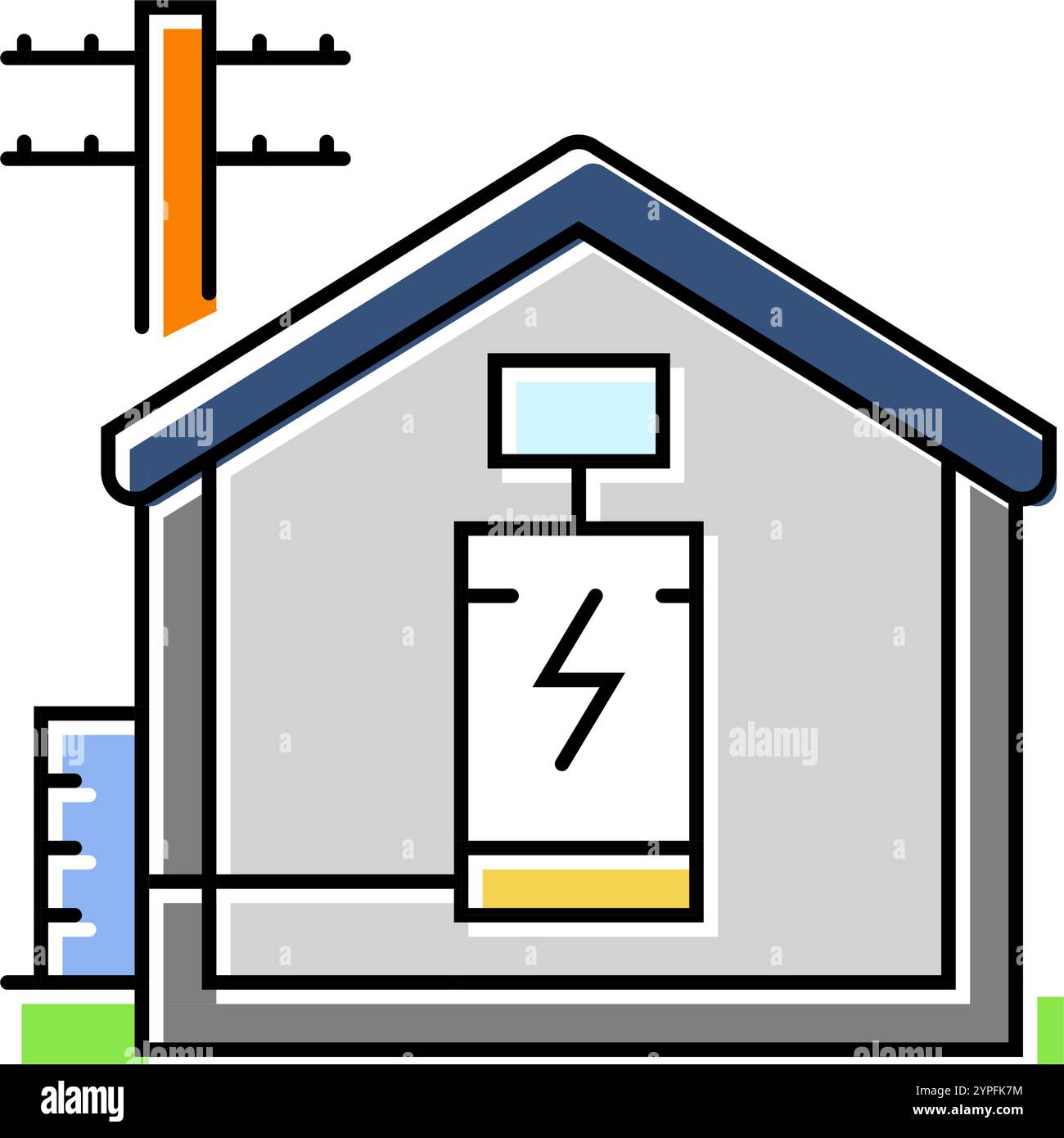 residential storage color icon vector illustration Stock Vector Image ...