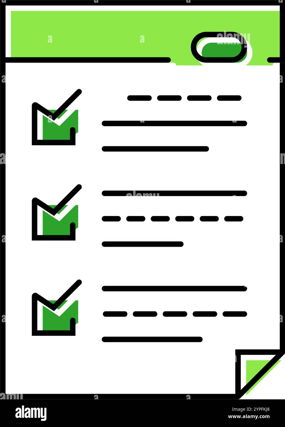 checklist list color icon vector illustration Stock Vector Image & Art ...