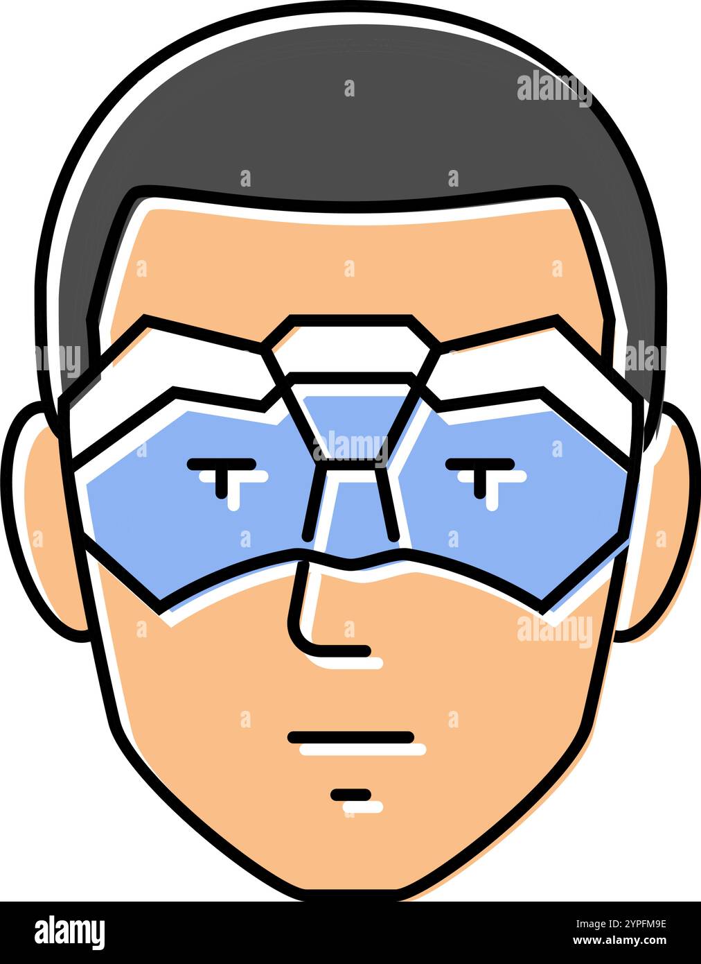 hero mask face color icon vector illustration Stock Vector Image & Art ...