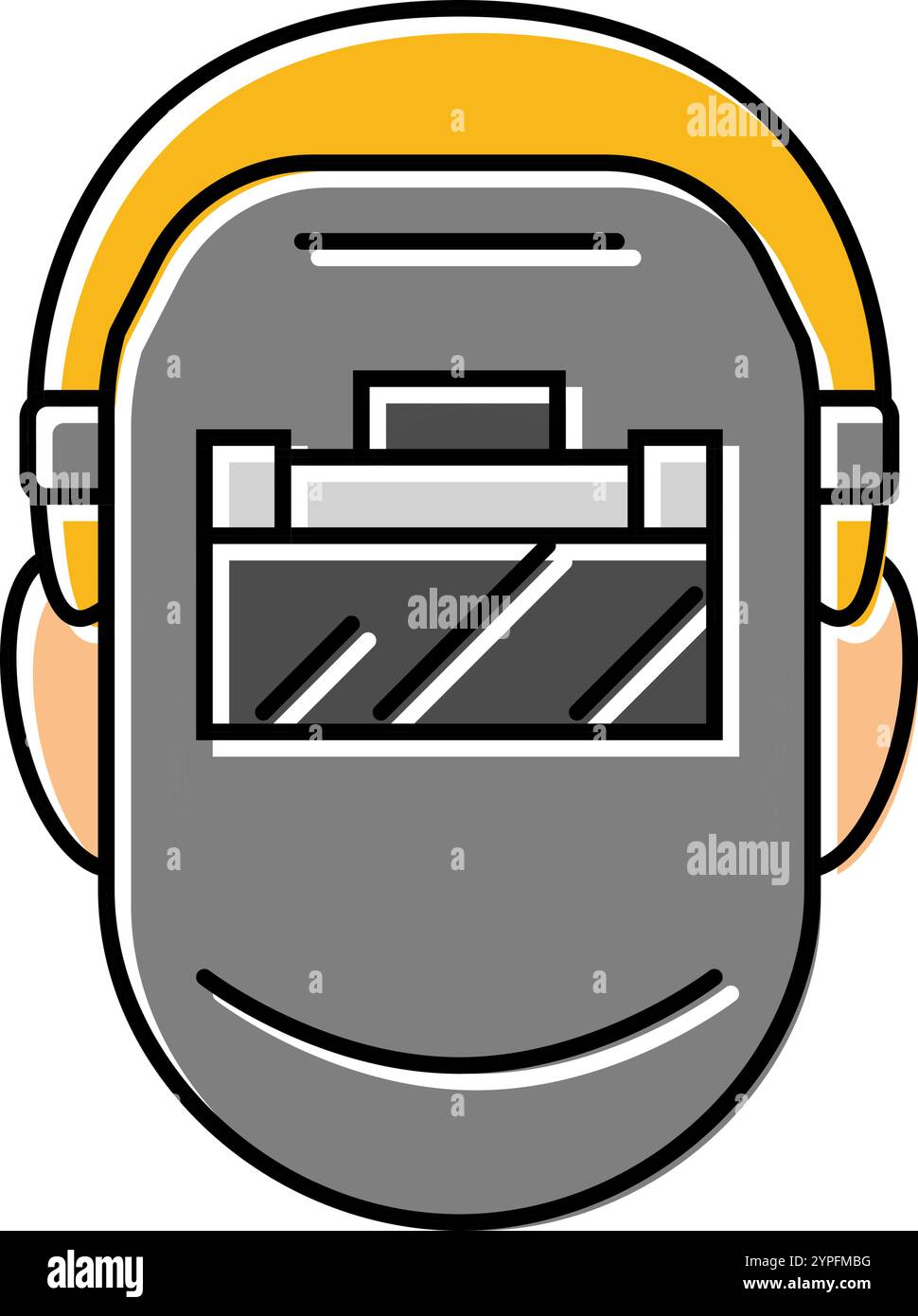 welding mask face color icon vector illustration Stock Vector Image ...