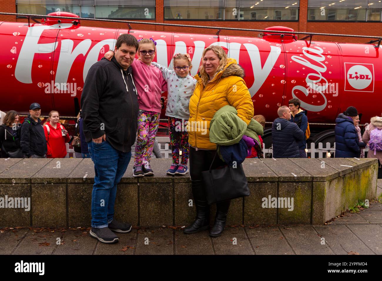 Lidls christmas freeway truck hi-res stock photography and images - Alamy