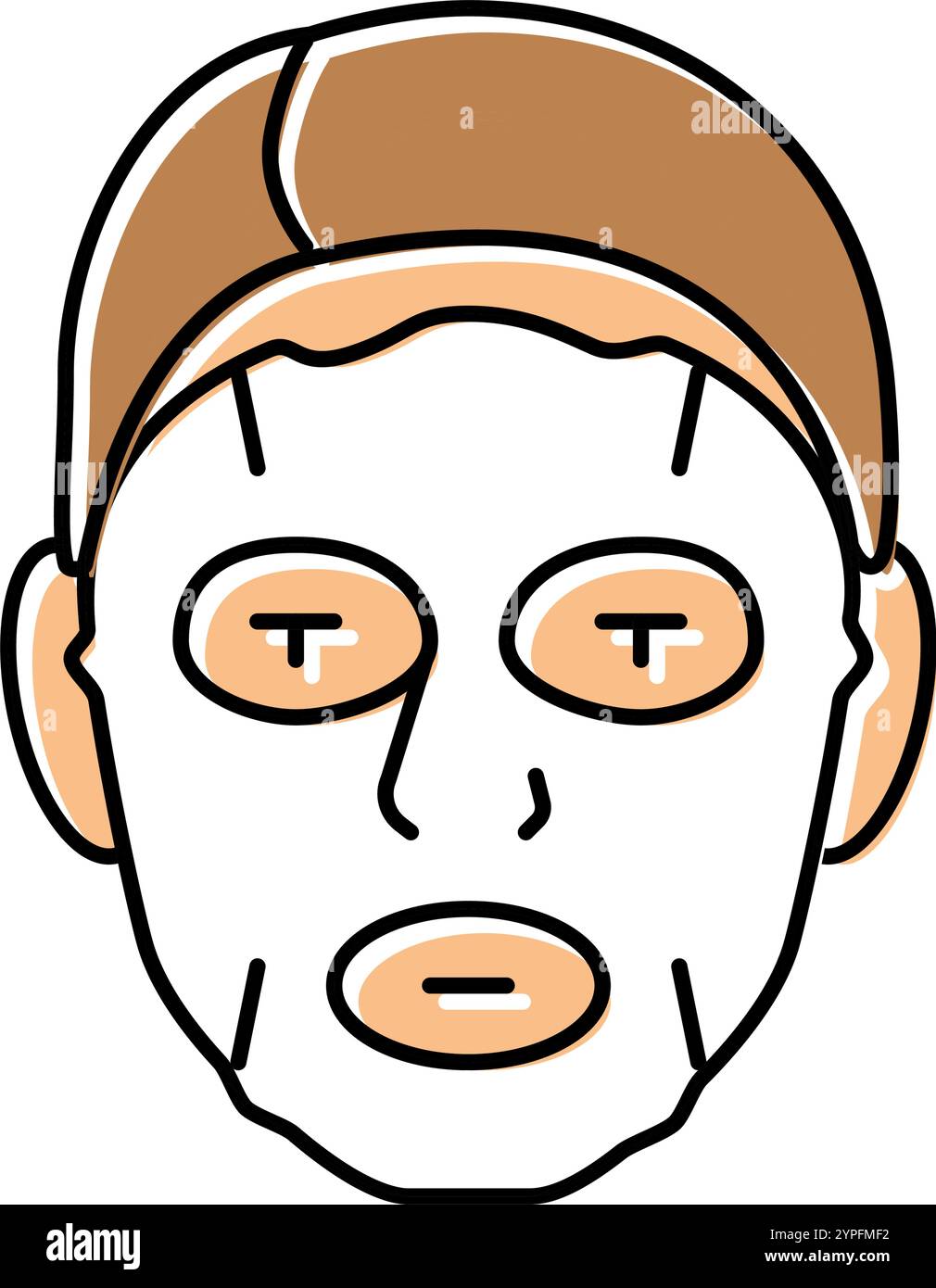 cosmetic mask face color icon vector illustration Stock Vector Image ...