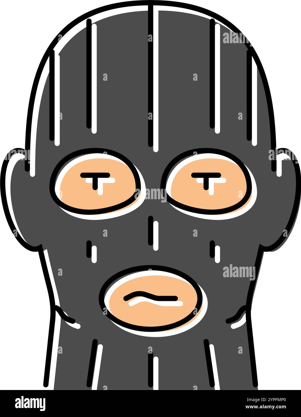 thief mask face color icon vector illustration Stock Vector Image & Art ...