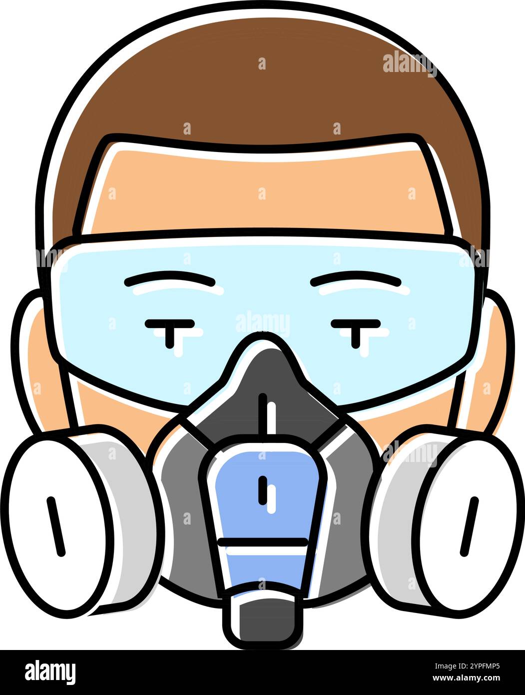 painting mask face color icon vector illustration Stock Vector Image ...