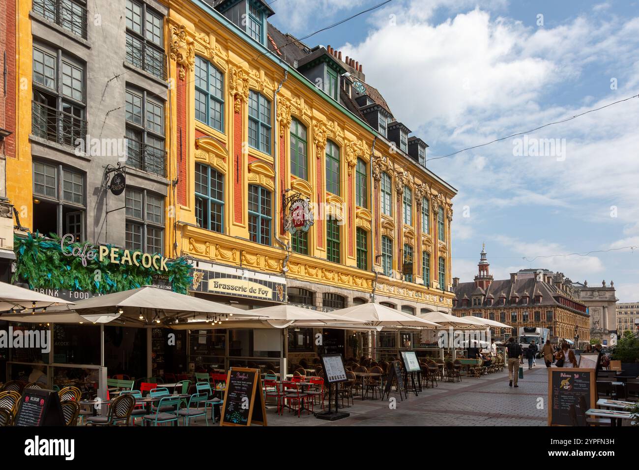 Old town, Flemish architecture, Lille, France Stock Photo - Alamy