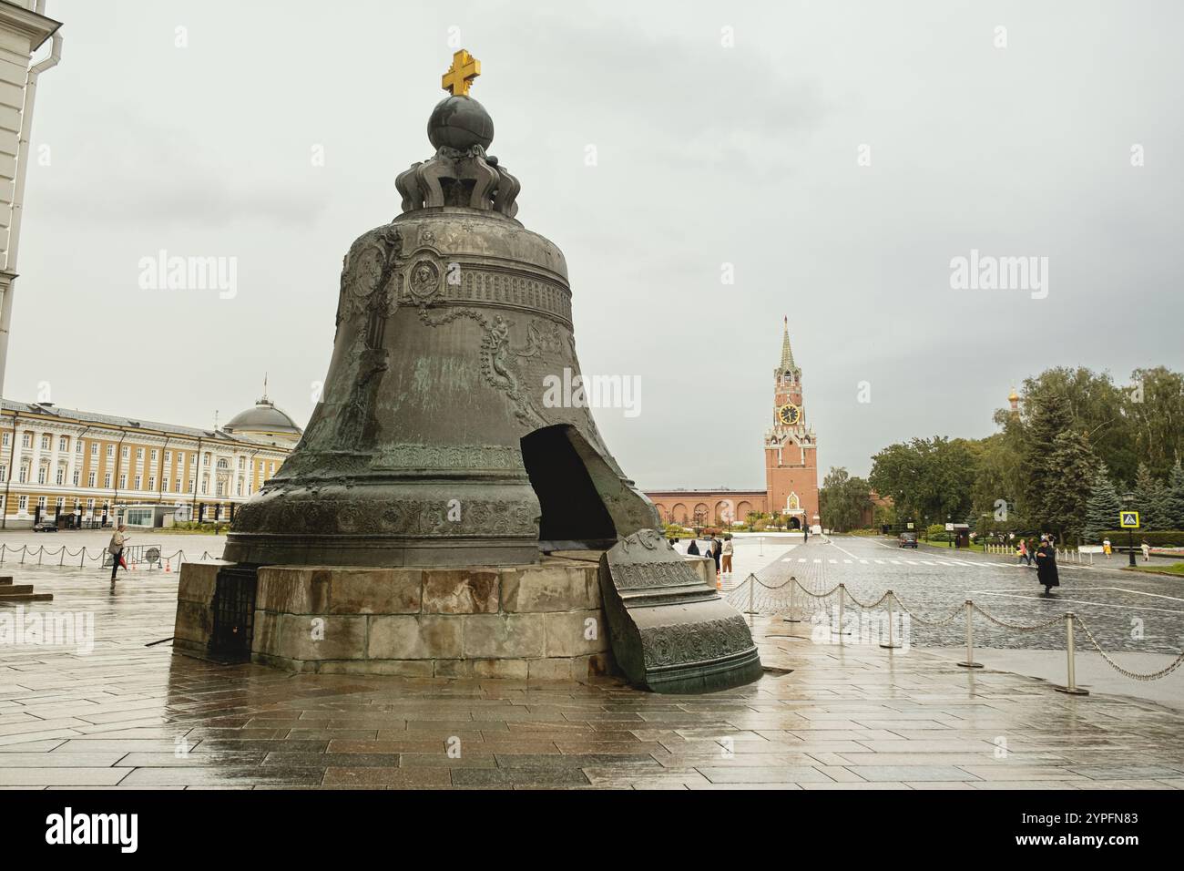 Moscow, Russia - Aug 23 2024: Photo of the historic Tsar Bell, the ...