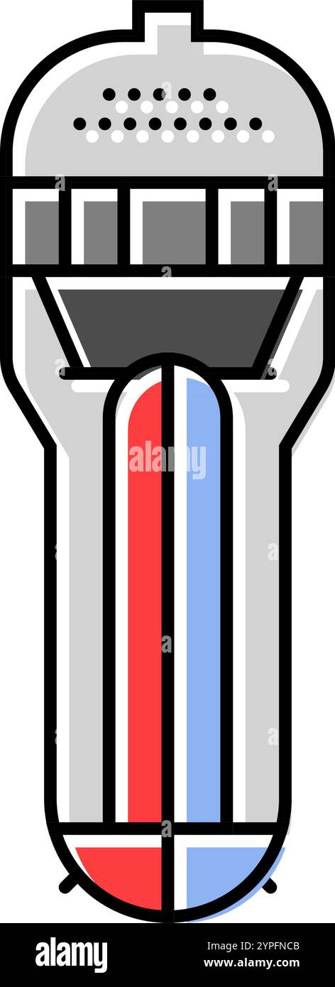 steam generation nuclear energy color icon vector illustration Stock ...