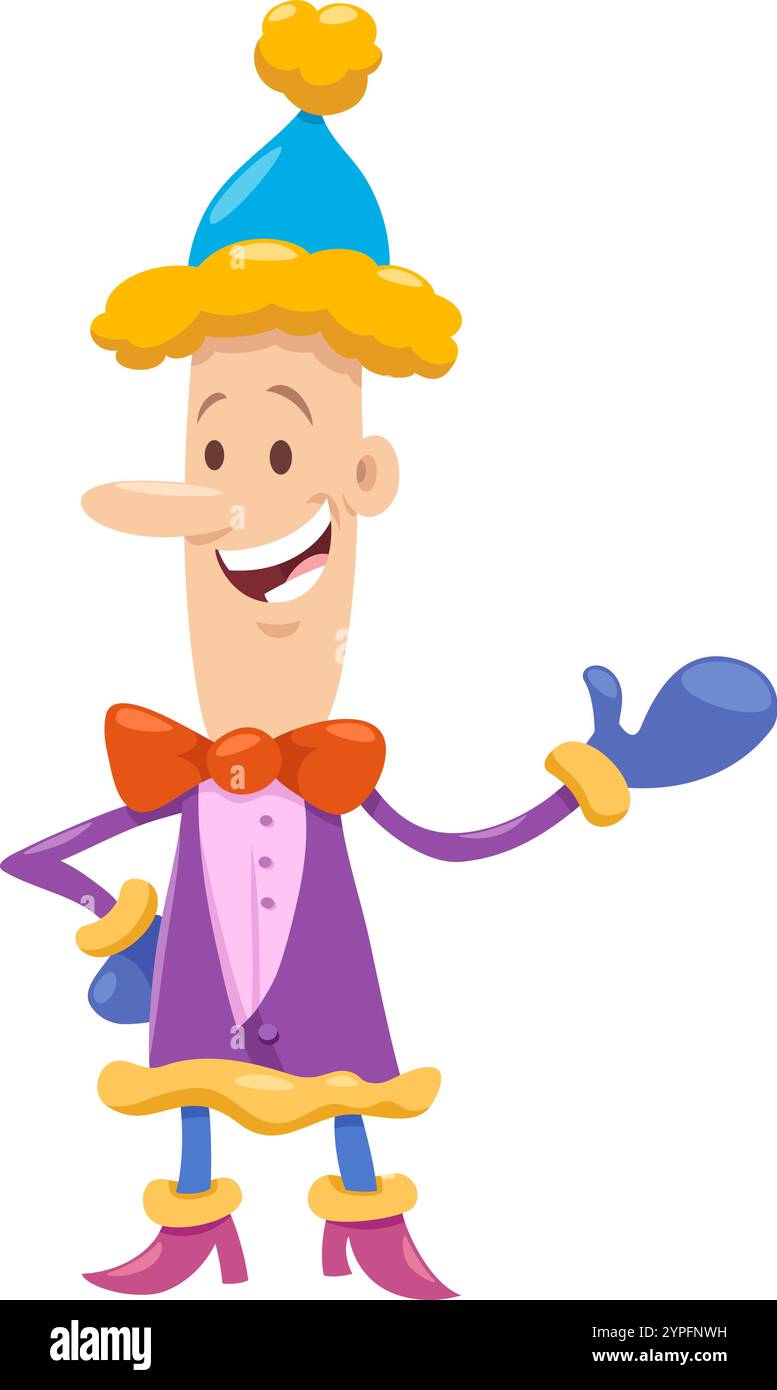 Cartoon illustration of Funny Elf on Christmas time Stock Vector Image ...