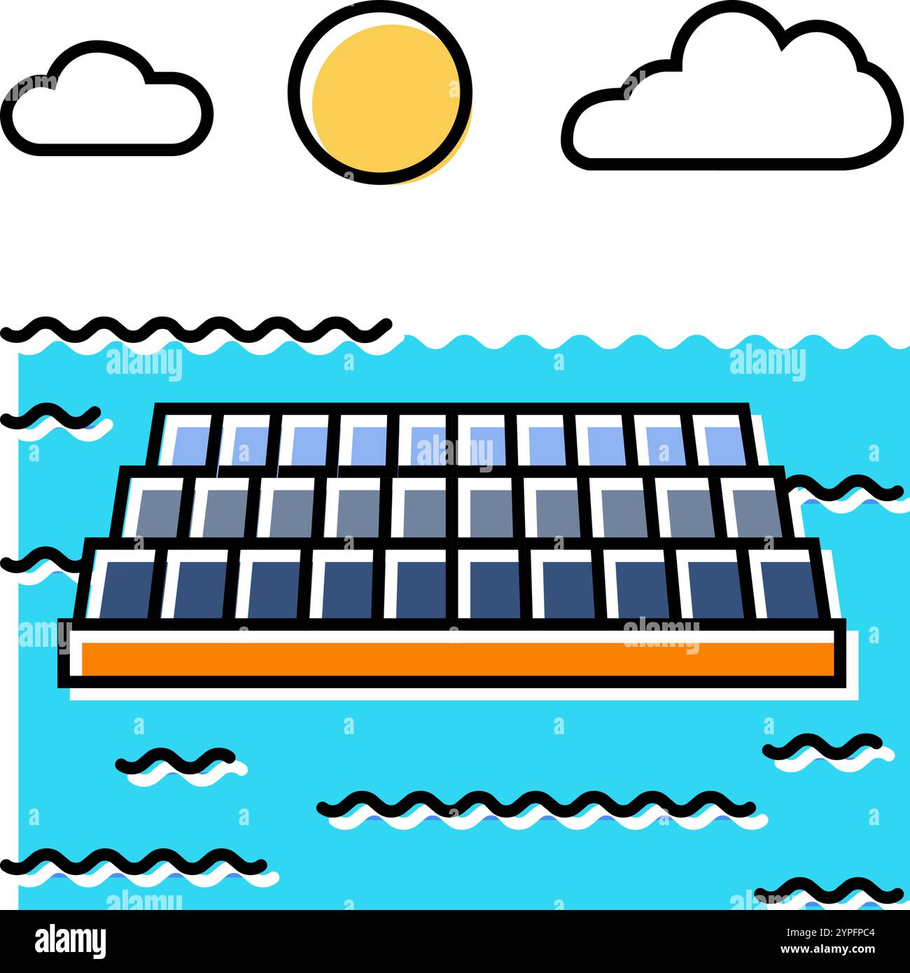 reflectors solar panel color icon vector illustration Stock Vector ...