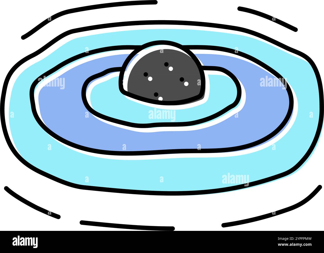 nebula space exploration color icon vector illustration Stock Vector ...