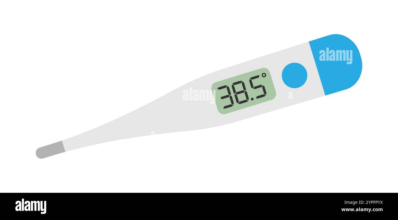Thermometer icon symbol shape. Medical digital thermometer for fever measurement diagnostic logo ...