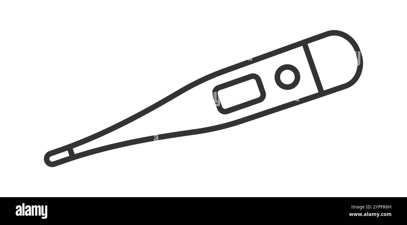 Thermometer icon symbol shape. Medical digital thermometer for fever ...