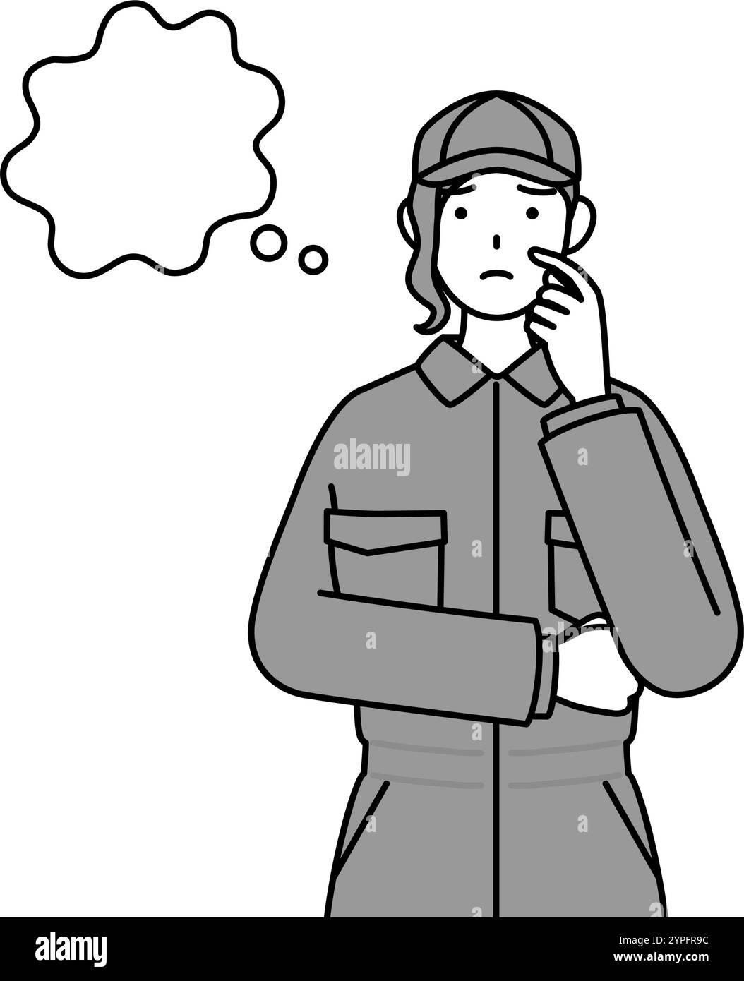 Mechanic woman confused Stock Vector Images - Alamy