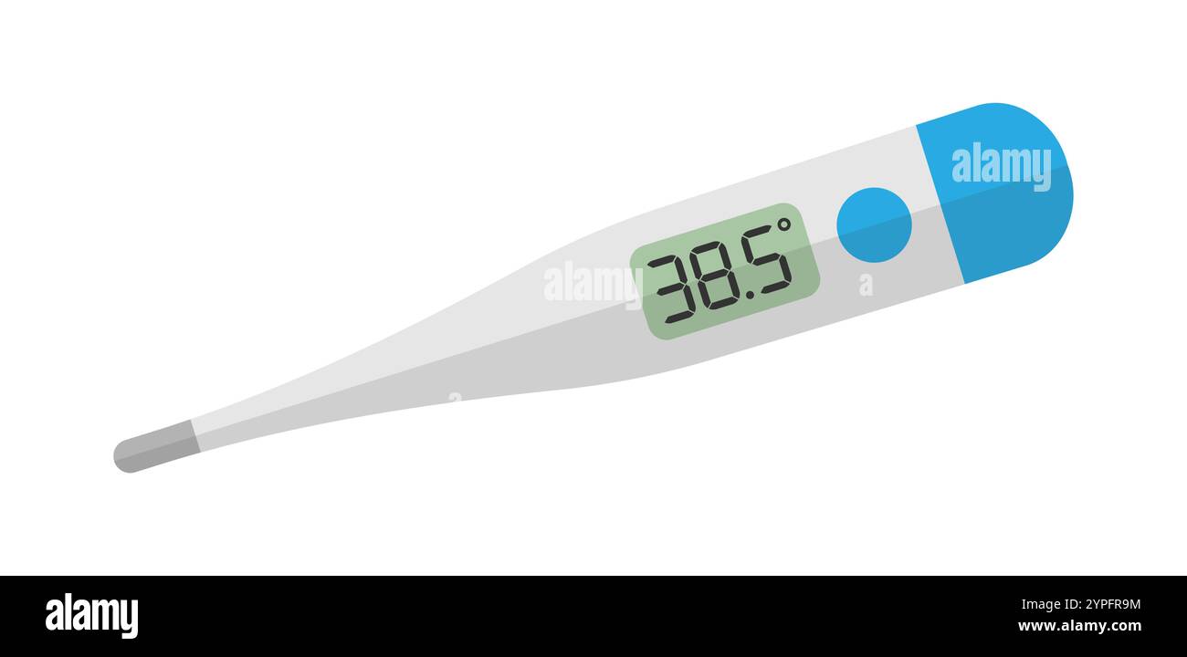 Thermometer icon symbol shape. Medical digital thermometer for fever measurement diagnostic logo ...
