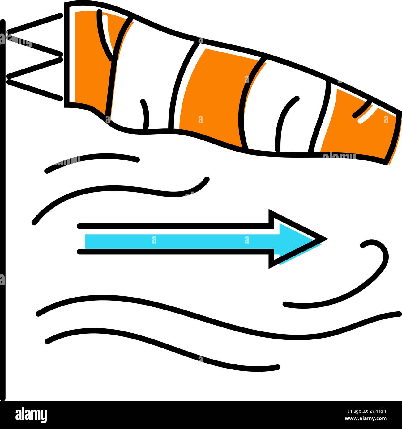 direction wind turbine color icon vector illustration Stock Vector ...