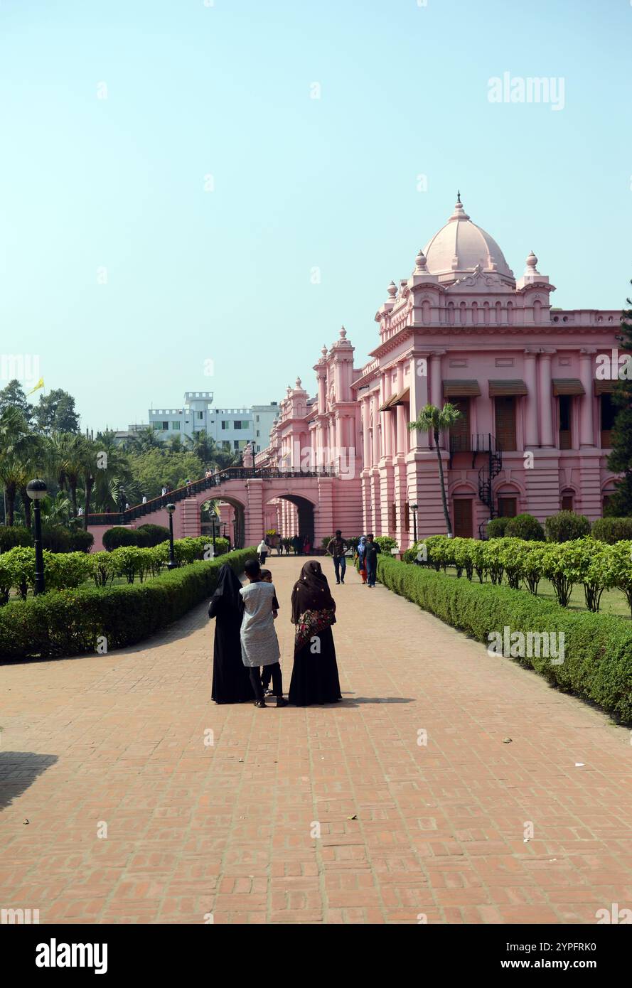 The Ahsan Manzil Museum at the former palace of the Nawab of Dhaka in ...