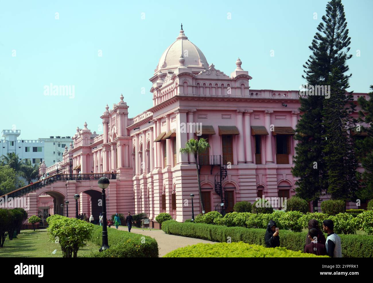 The Ahsan Manzil Museum at the former palace of the Nawab of Dhaka in ...