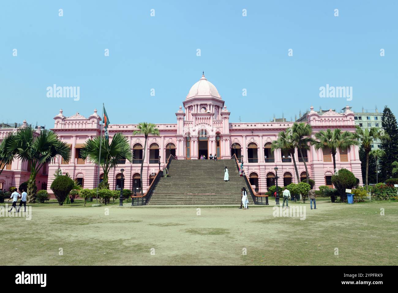 The Ahsan Manzil Museum at the former palace of the Nawab of Dhaka in ...
