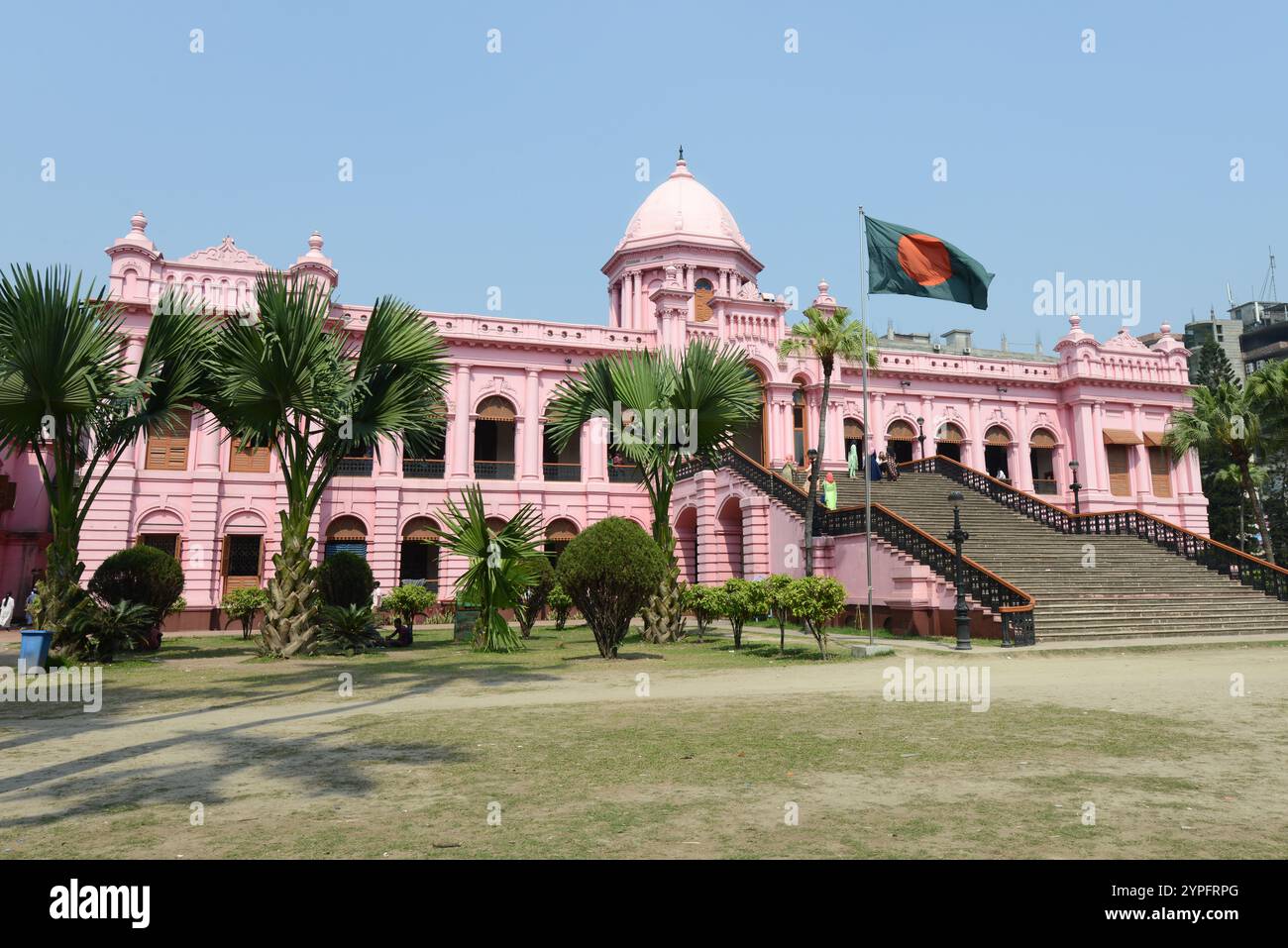 The Ahsan Manzil Museum at the former palace of the Nawab of Dhaka in ...