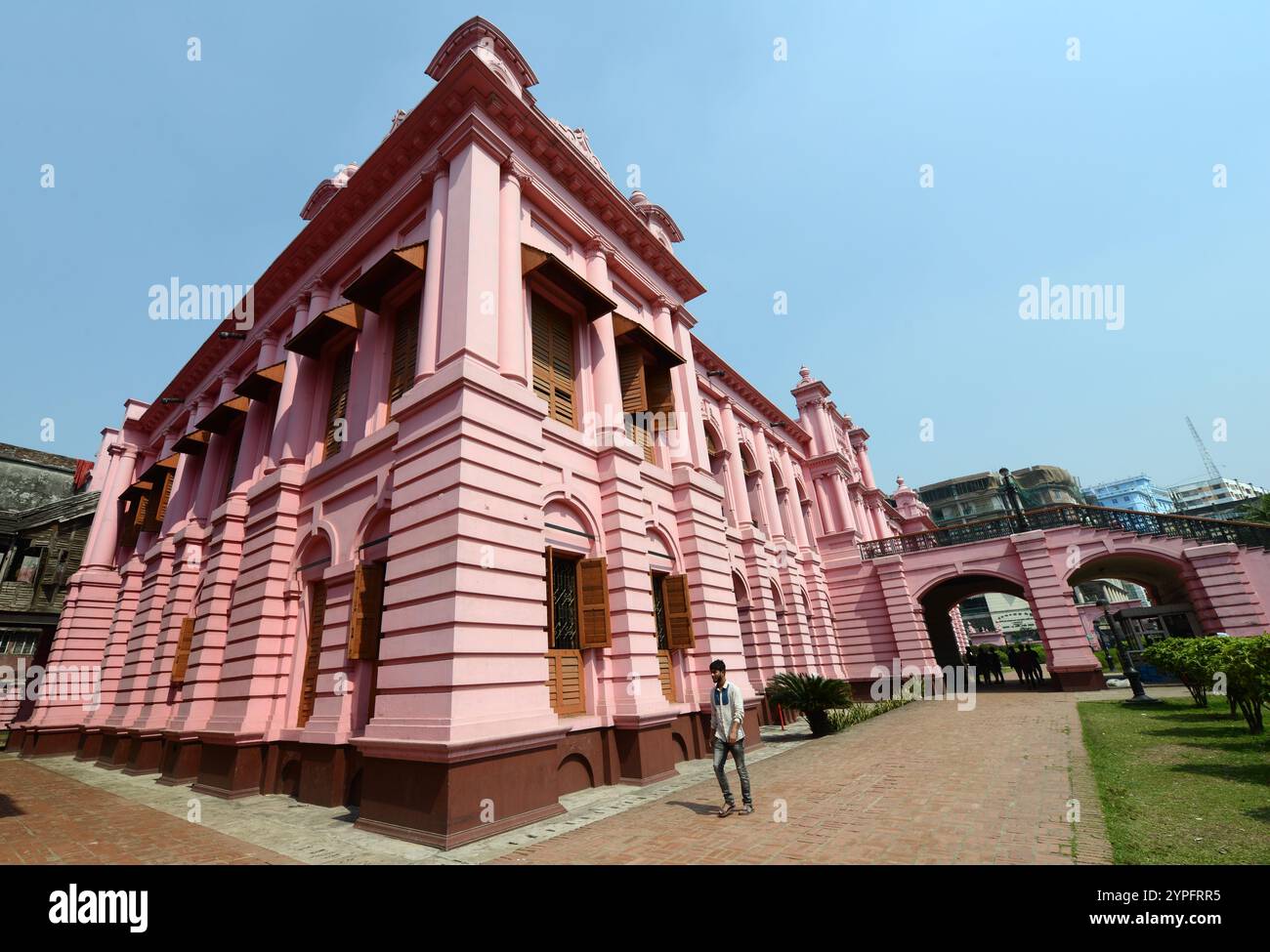 The Ahsan Manzil Museum at the former palace of the Nawab of Dhaka in ...