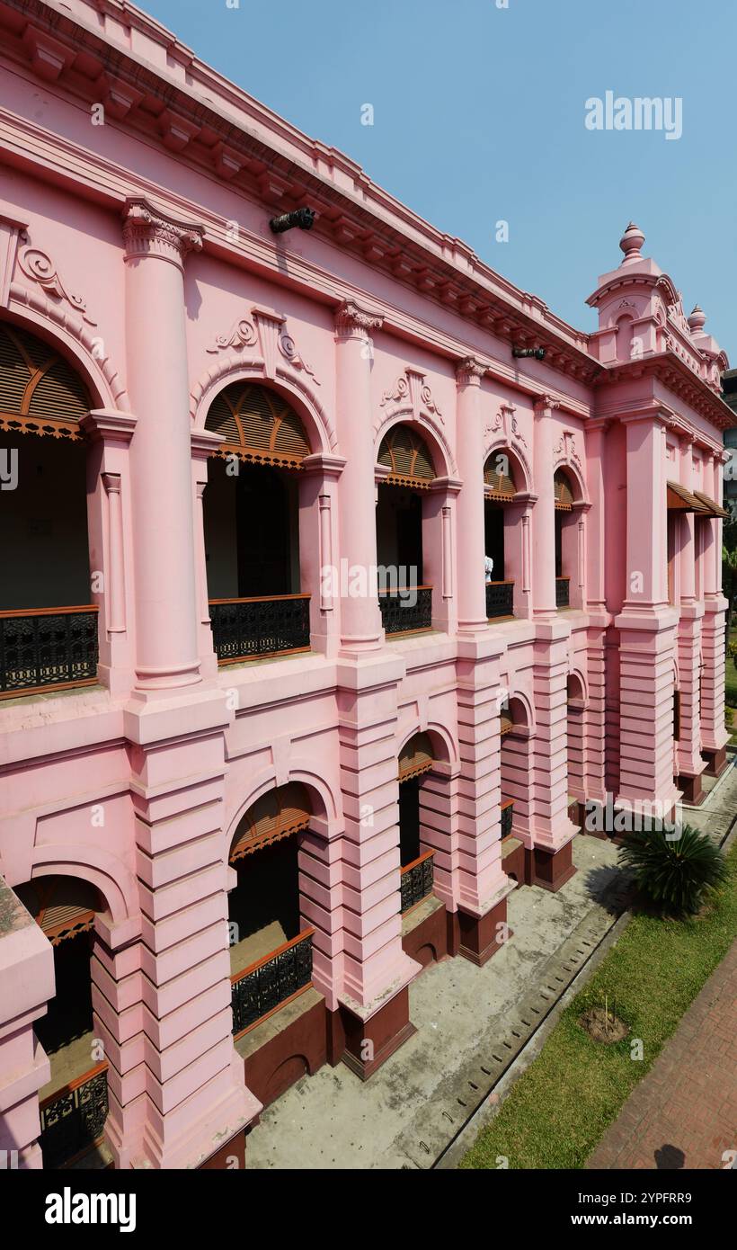 The Ahsan Manzil Museum at the former palace of the Nawab of Dhaka in ...