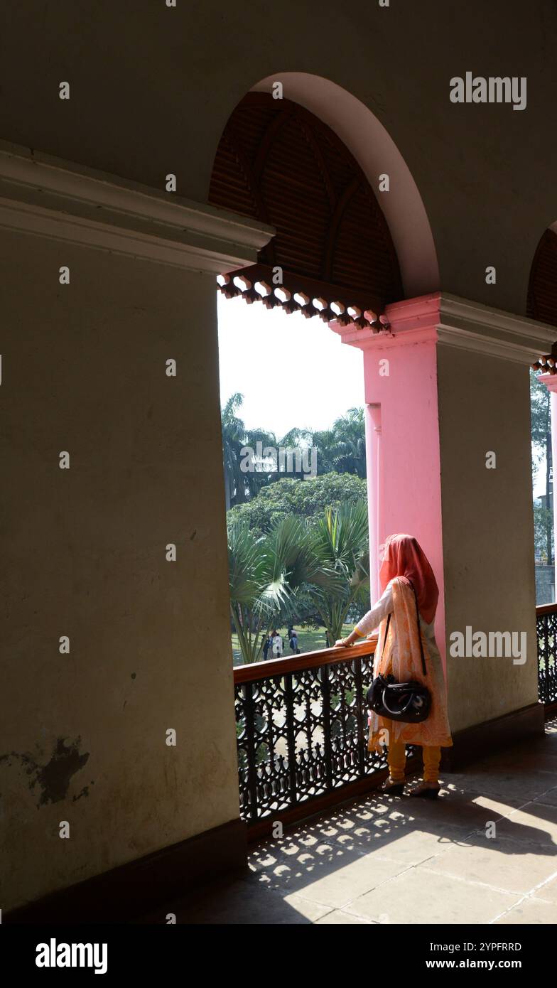 The Ahsan Manzil Museum at the former palace of the Nawab of Dhaka in ...