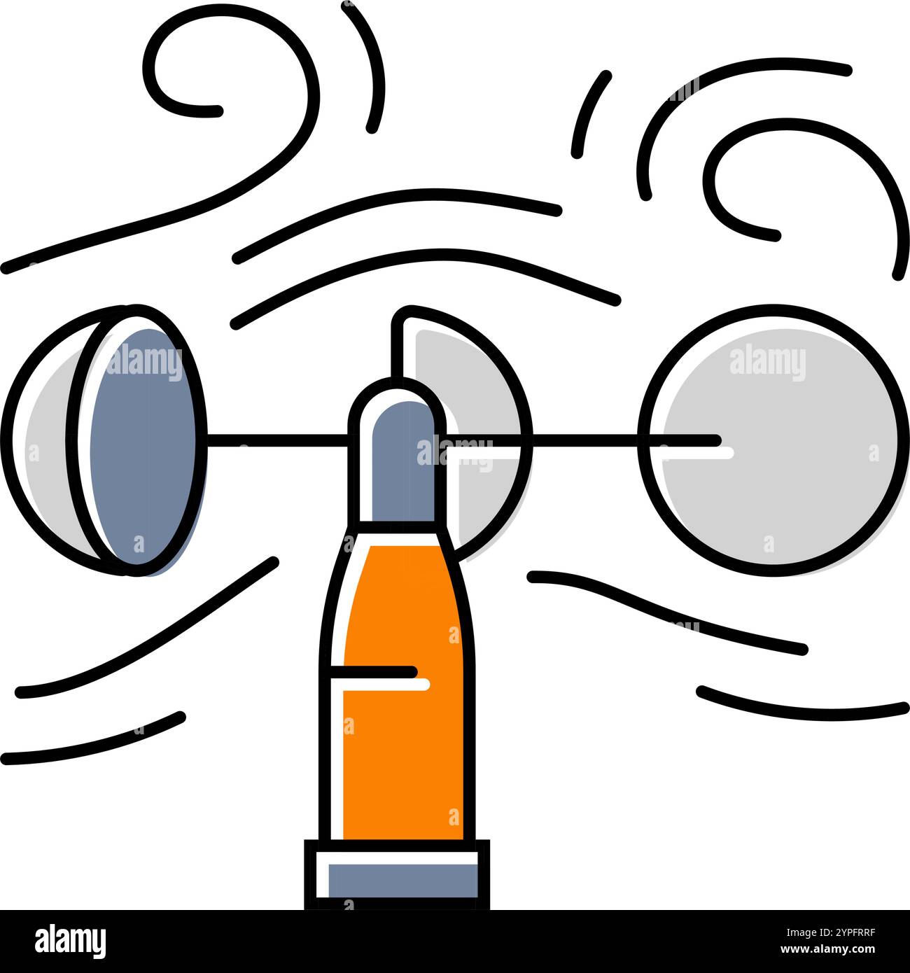 measurement wind turbine color icon vector illustration Stock Vector ...