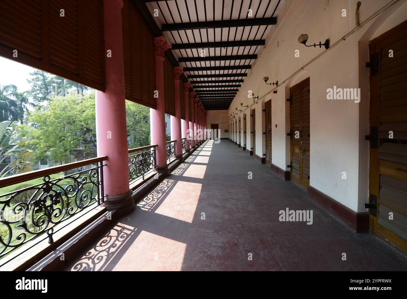 The Ahsan Manzil Museum at the former palace of the Nawab of Dhaka in ...