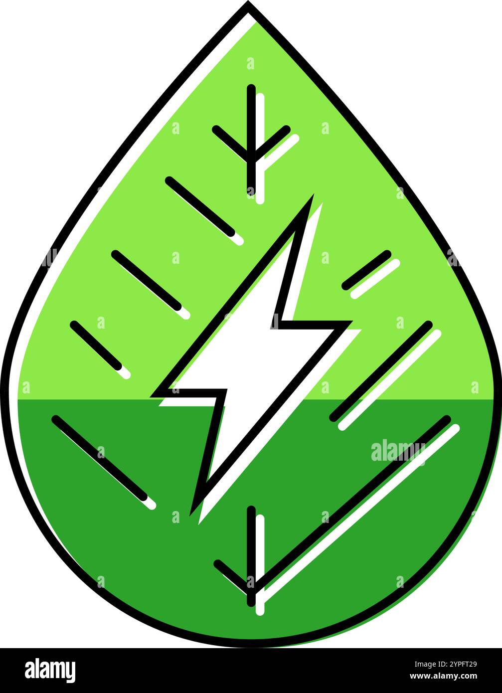 electricity biomass color icon vector illustration Stock Vector Image ...