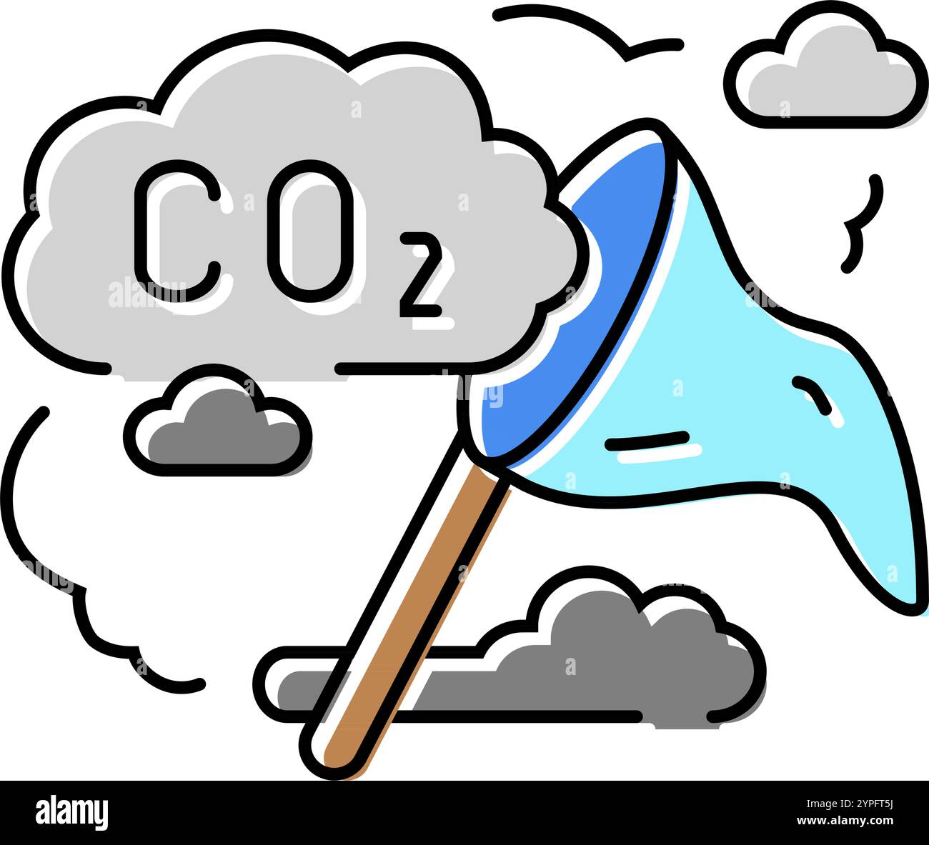 co absorption carbon color icon vector illustration Stock Vector Image ...