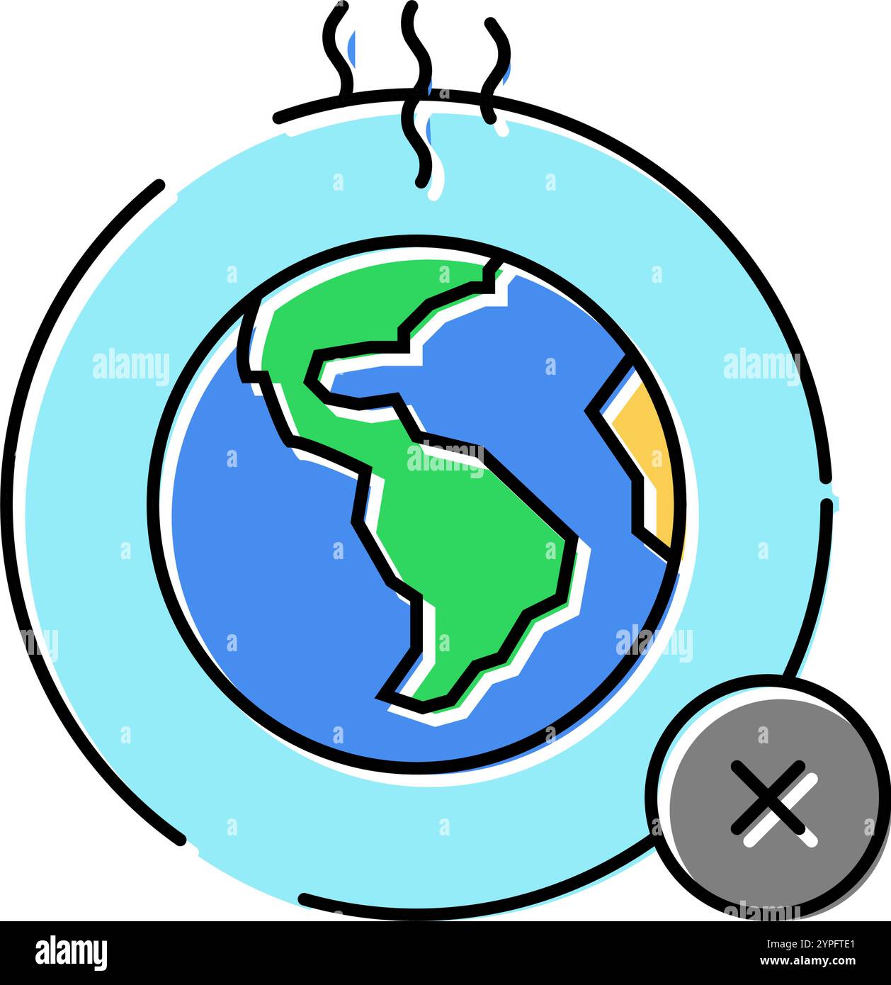 greenhouse gas reduction carbon color icon vector illustration Stock ...