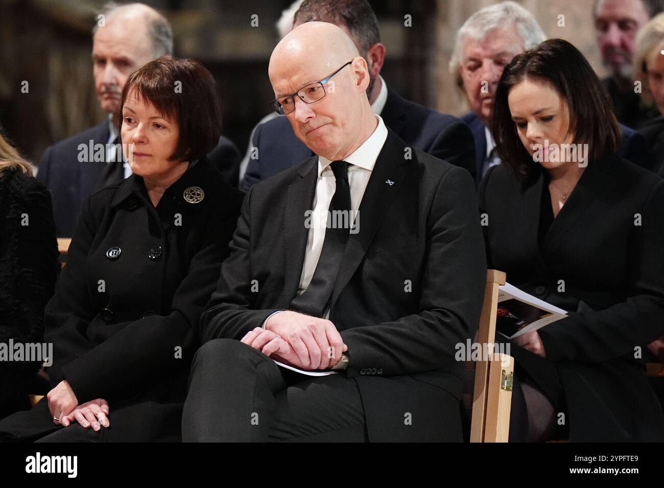 First Minister John Swinney and his wife Elizabeth Quigley at the ...
