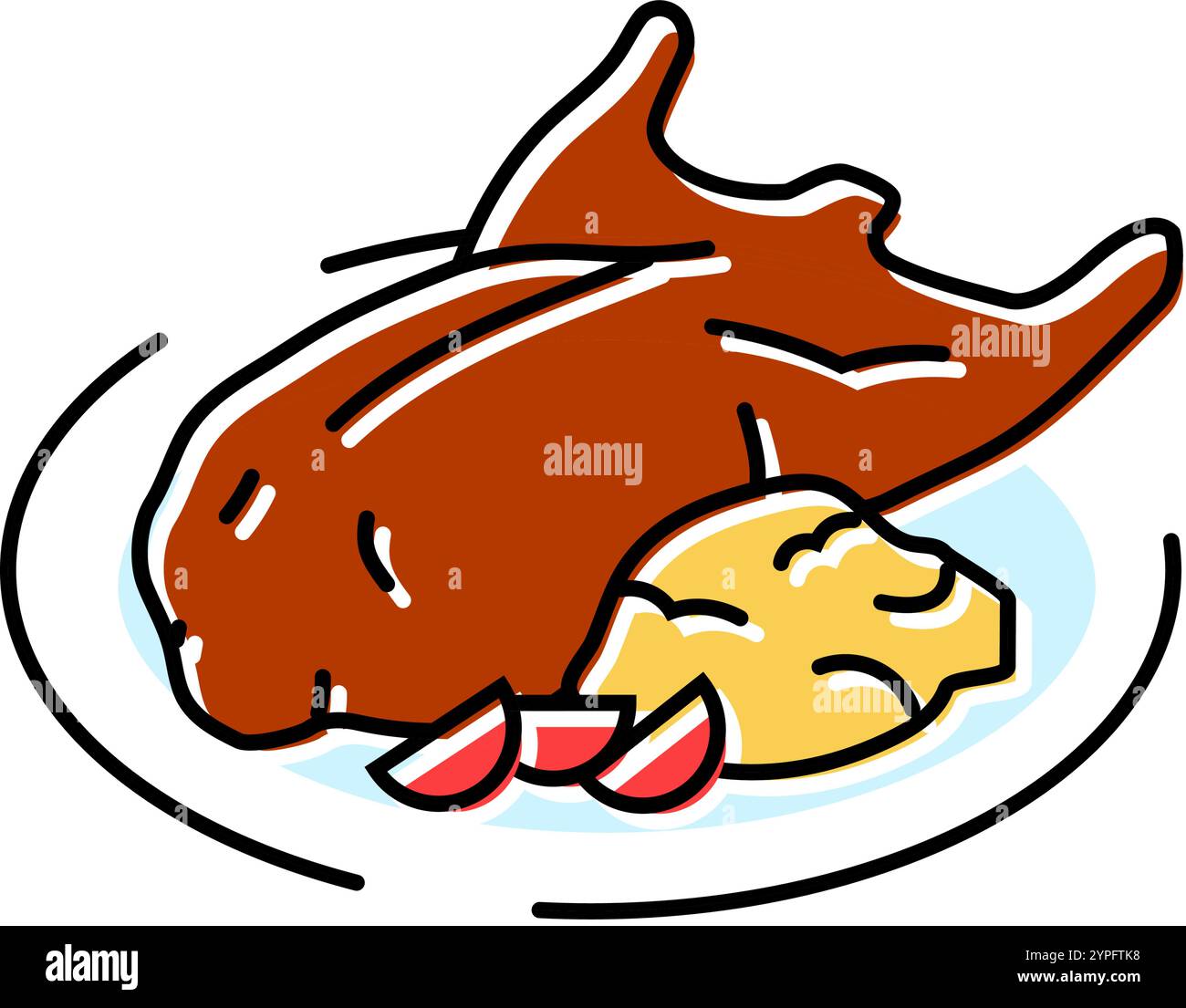 Traditional chinese dish peking duck Stock Vector Images - Alamy