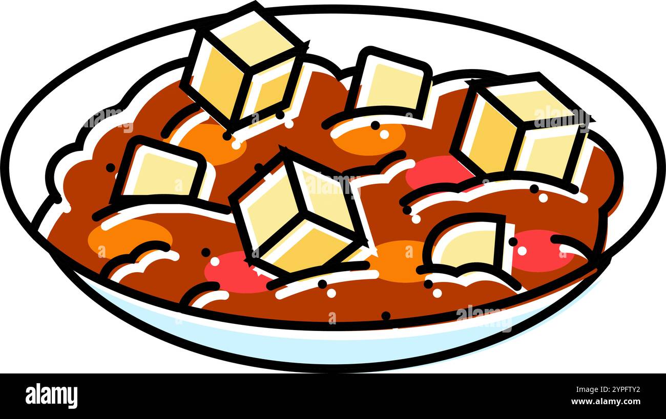 Chinese mapo tofu vector Stock Vector Images - Alamy