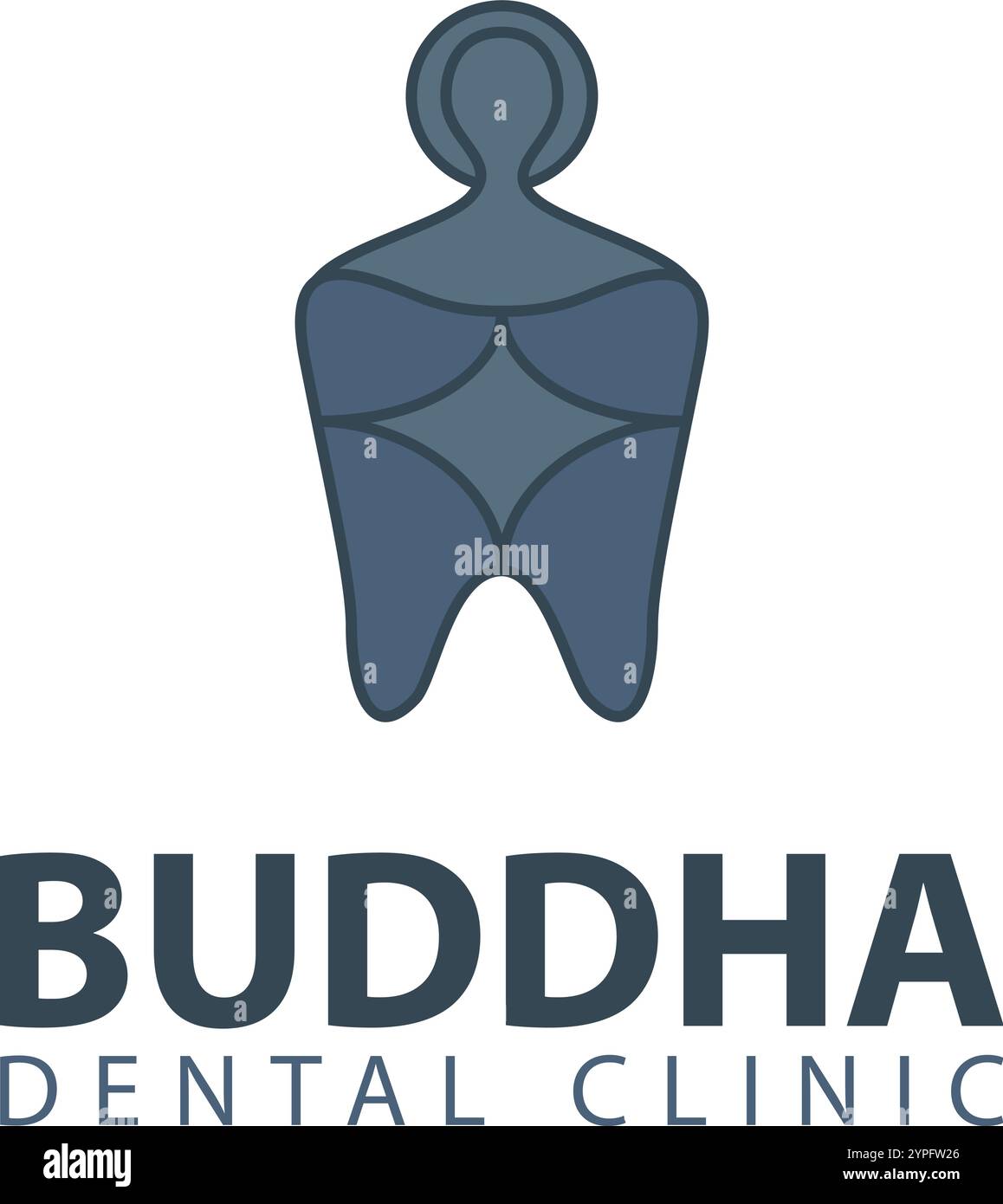 Buddha dental clinic logo design Stock Vector Image & Art - Alamy