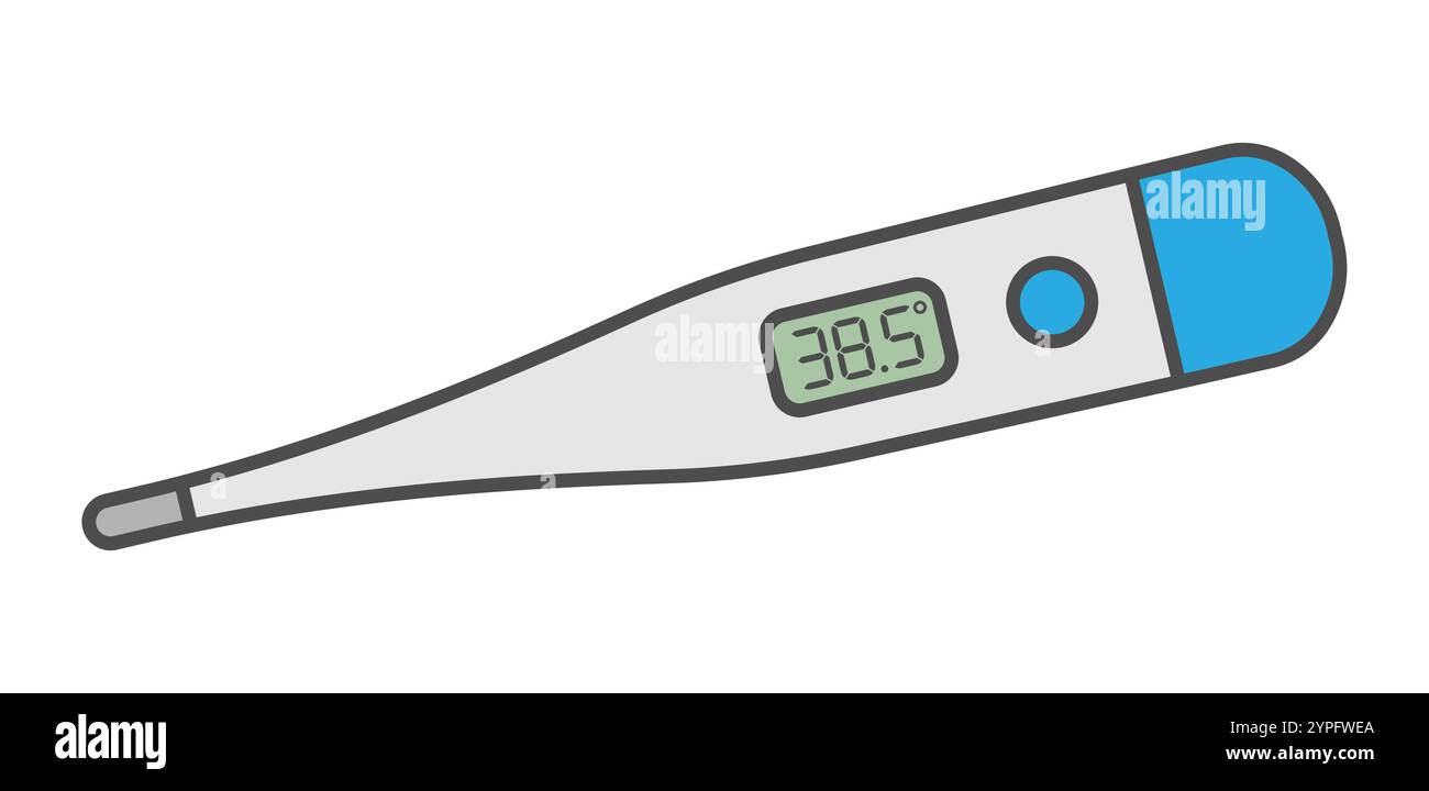 Thermometer icon symbol shape. Medical digital thermometer for fever measurement diagnostic logo ...