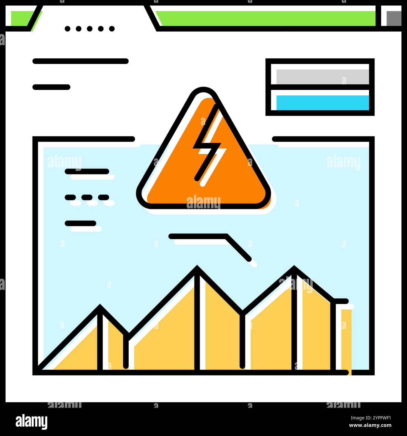 demand response electric grid color icon vector illustration Stock ...