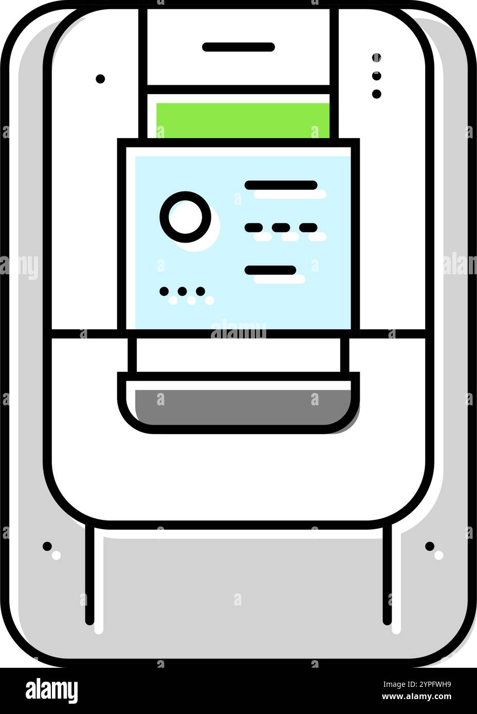 smart meters electric grid color icon vector illustration Stock Vector ...