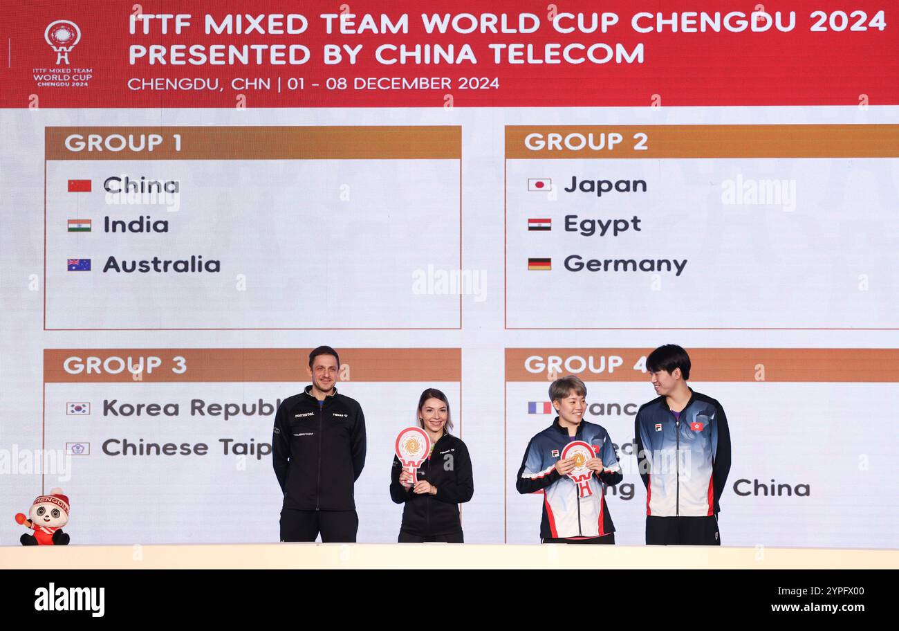 Chengdu, China's Sichuan Province. 30th Nov, 2024. Players of Team ...