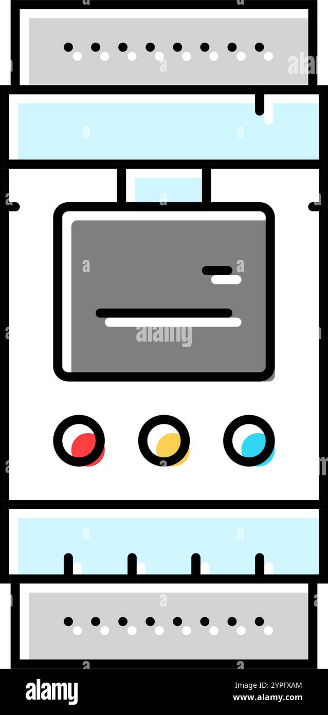 programmable timer energy conservation color icon vector illustration Stock Vector Image & Art ...