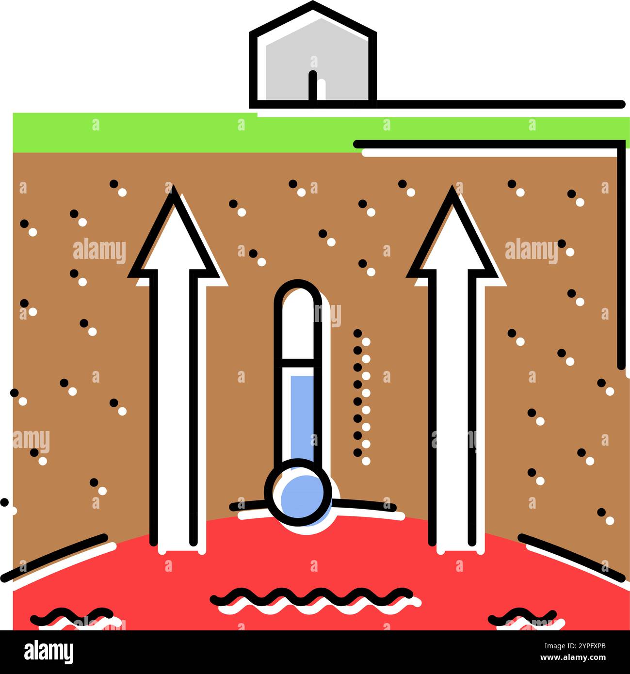 heating geothermal energy color icon vector illustration Stock Vector ... heating geothermal energy color icon vector illustration Stock Vector ...