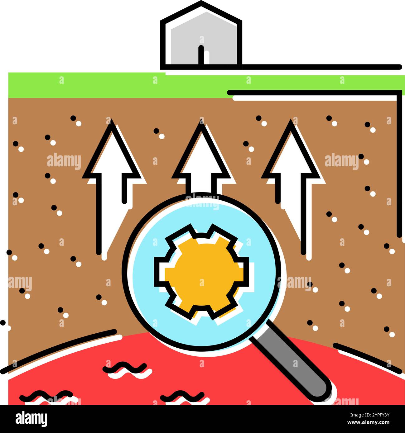 energy exploration geothermal color icon vector illustration Stock ...