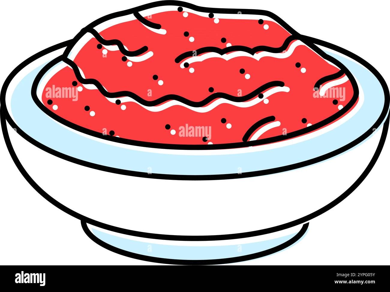 salsa mexican cuisine color icon vector illustration Stock Vector Image ...