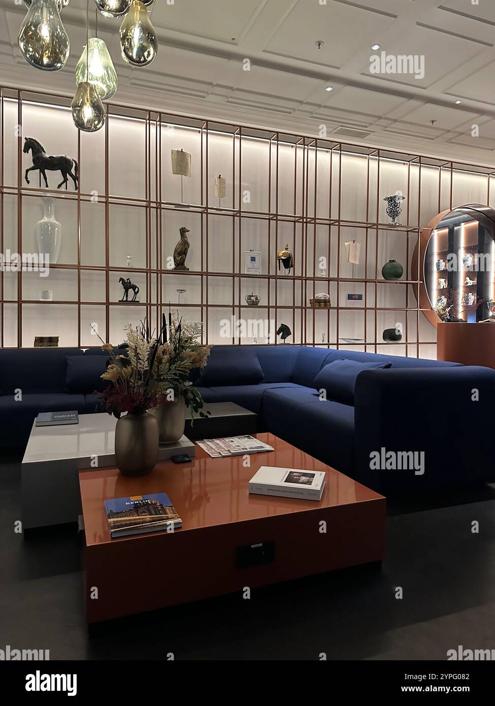 Berlin, Germany - November 05, 2024: View of lobby in hotel Luc ...