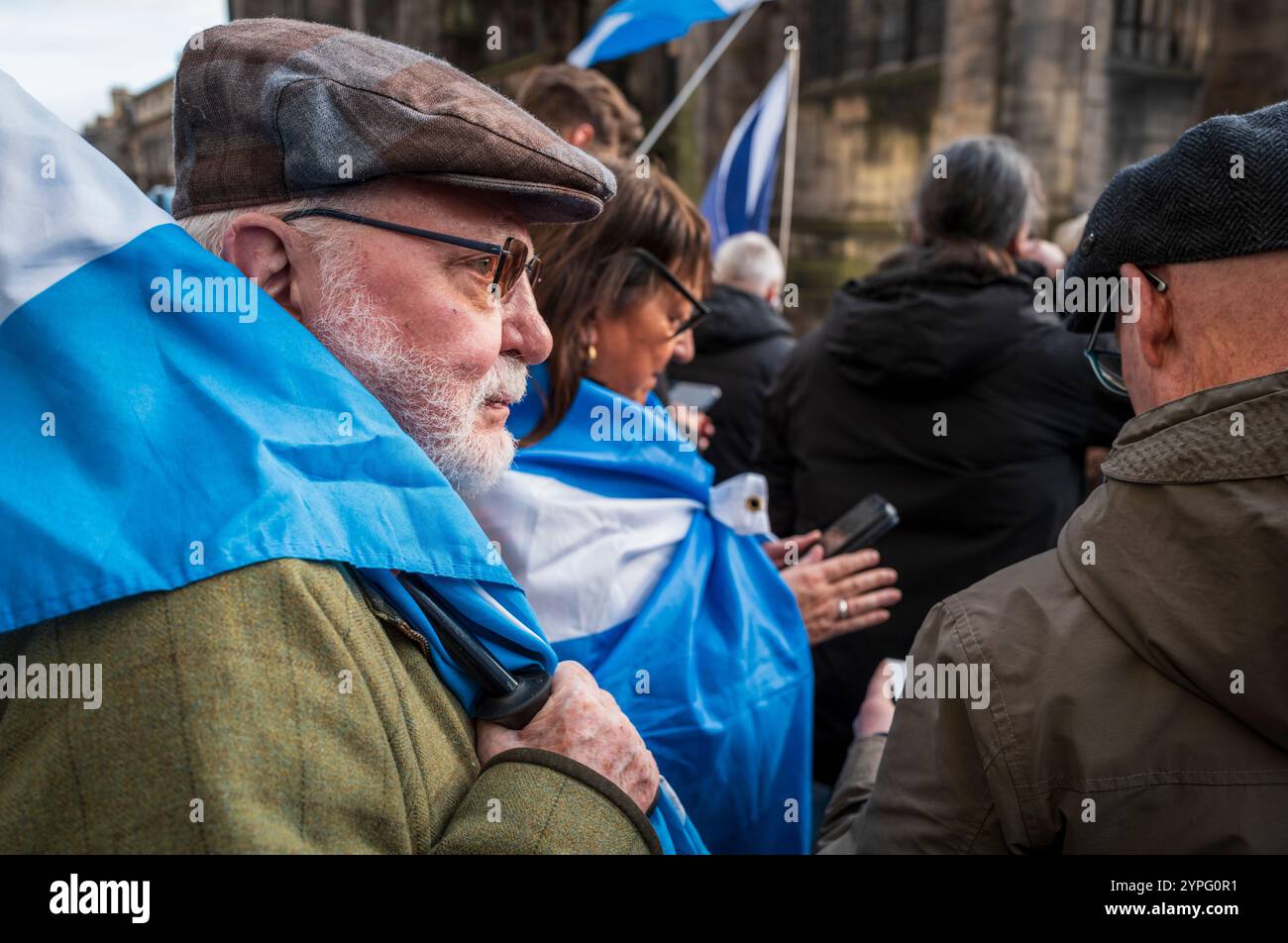 EDINBURGH, SCOTLAND - 30th November 2024 Crowds gather for the Alex ...